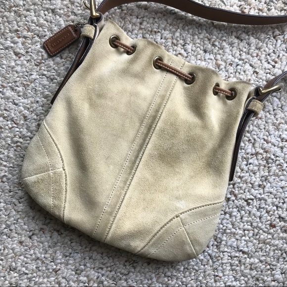 Coach | Bags | Rare Suede Coach Crossbody Bucket Bag | Poshmark